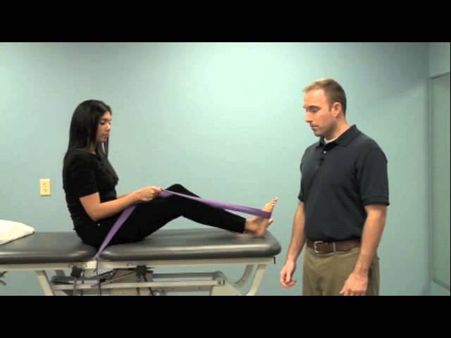 Seated Knee Flexion With Strap