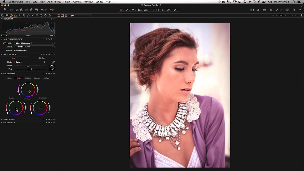 Capture One Pro 8 | Color Grading with the Color Balance Tool - YouTube