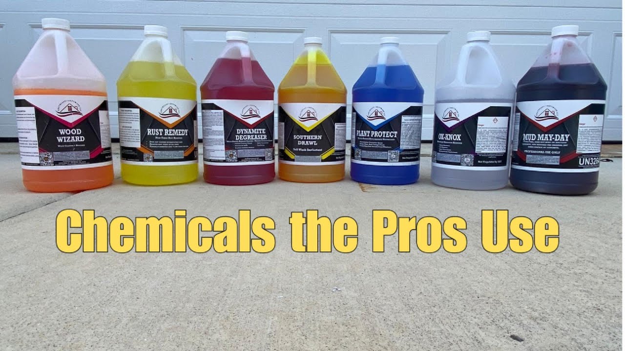 Pressure Washing Chemicals the Pros Use - YouTube