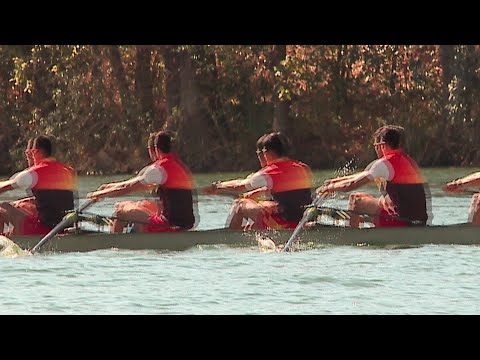 Chinese rowing team training for Tokyo Olympics in Texas