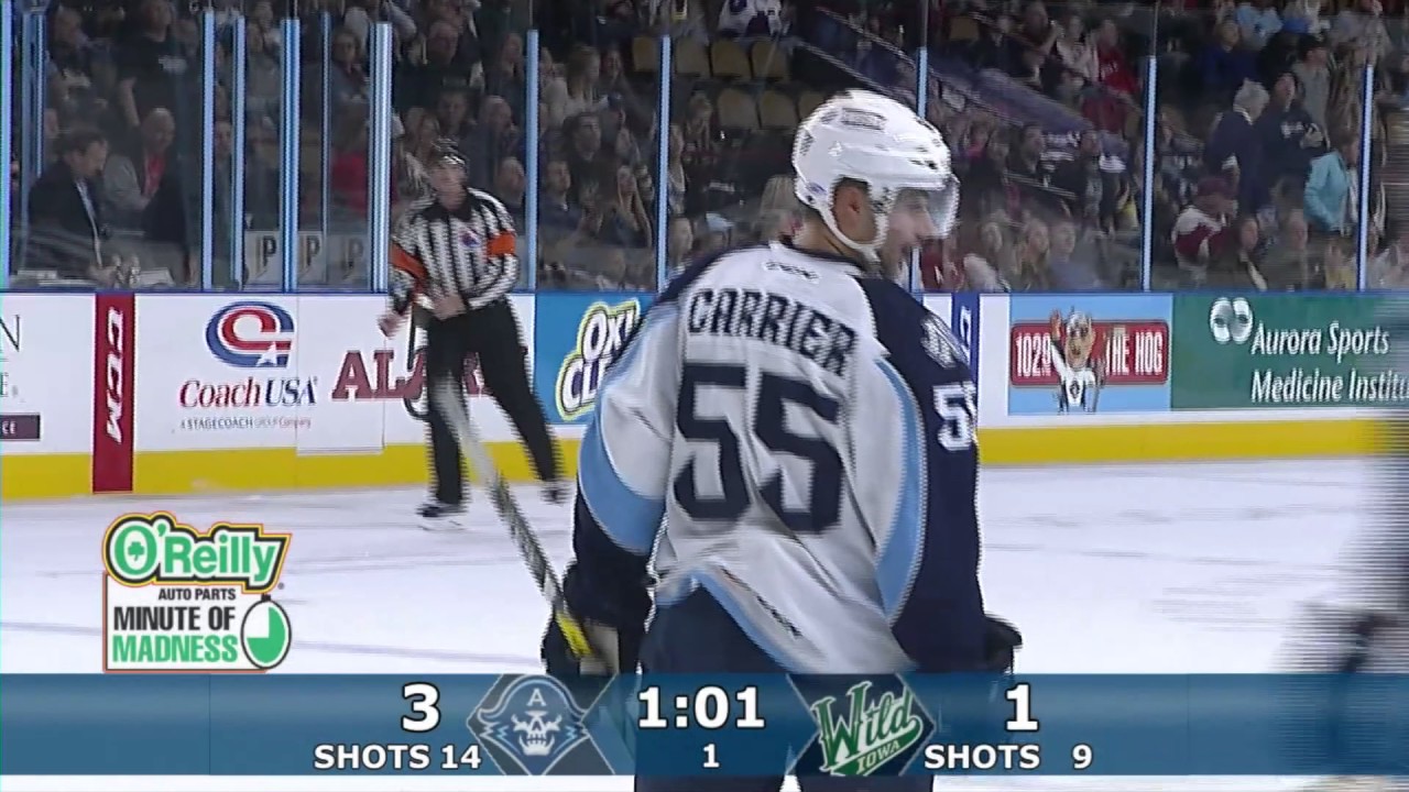 Alexandre Carrier Scores First Career Goal - YouTube