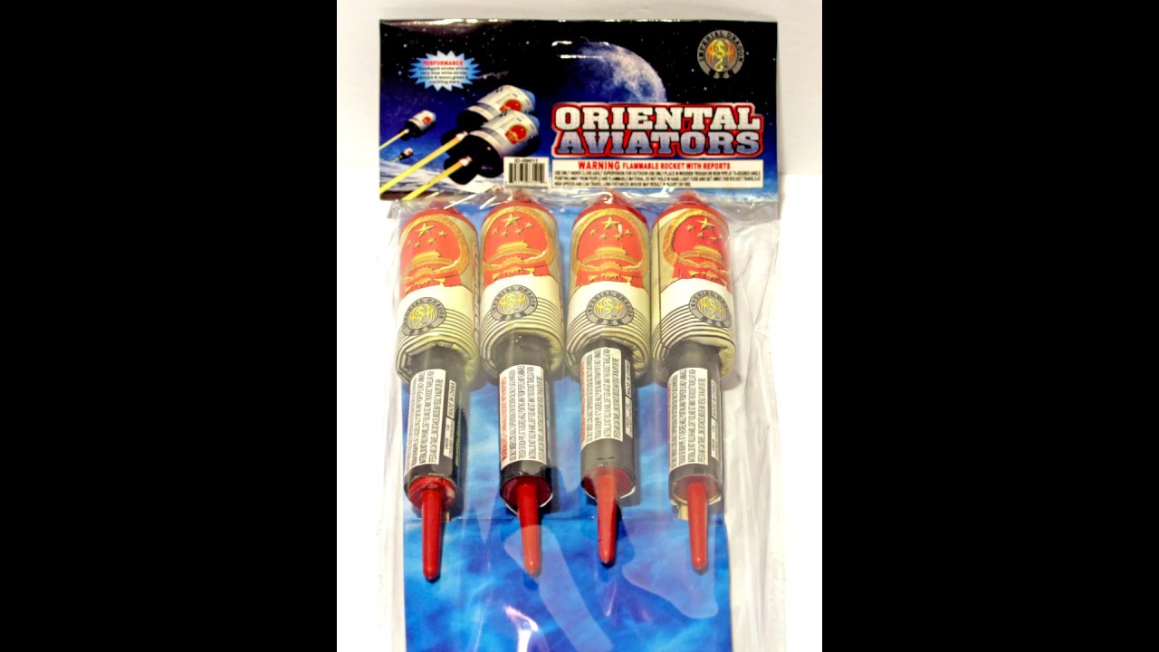 Imperial Dragon Fireworks - Oriental Aviators (rockets) - YouTube