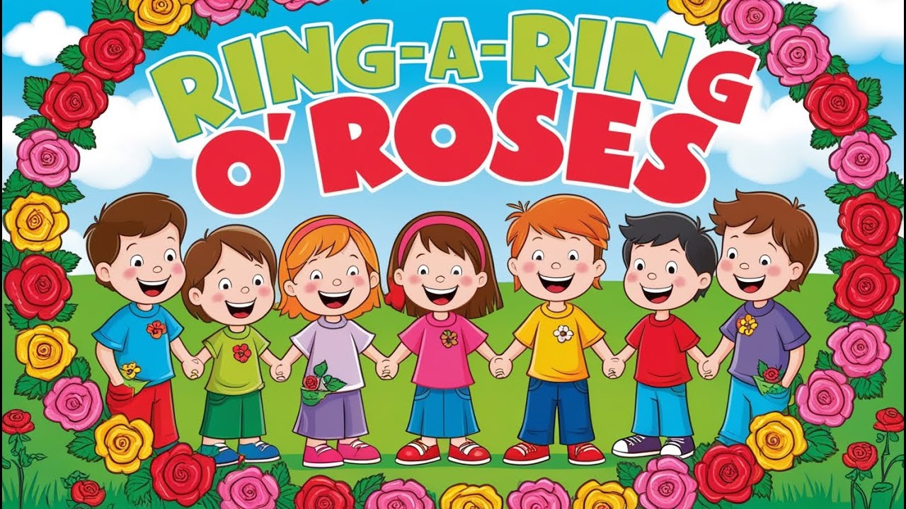 Ring-a-Ring o' Roses | Classic Nursery Rhyme for Kids | Fun Cartoon ...