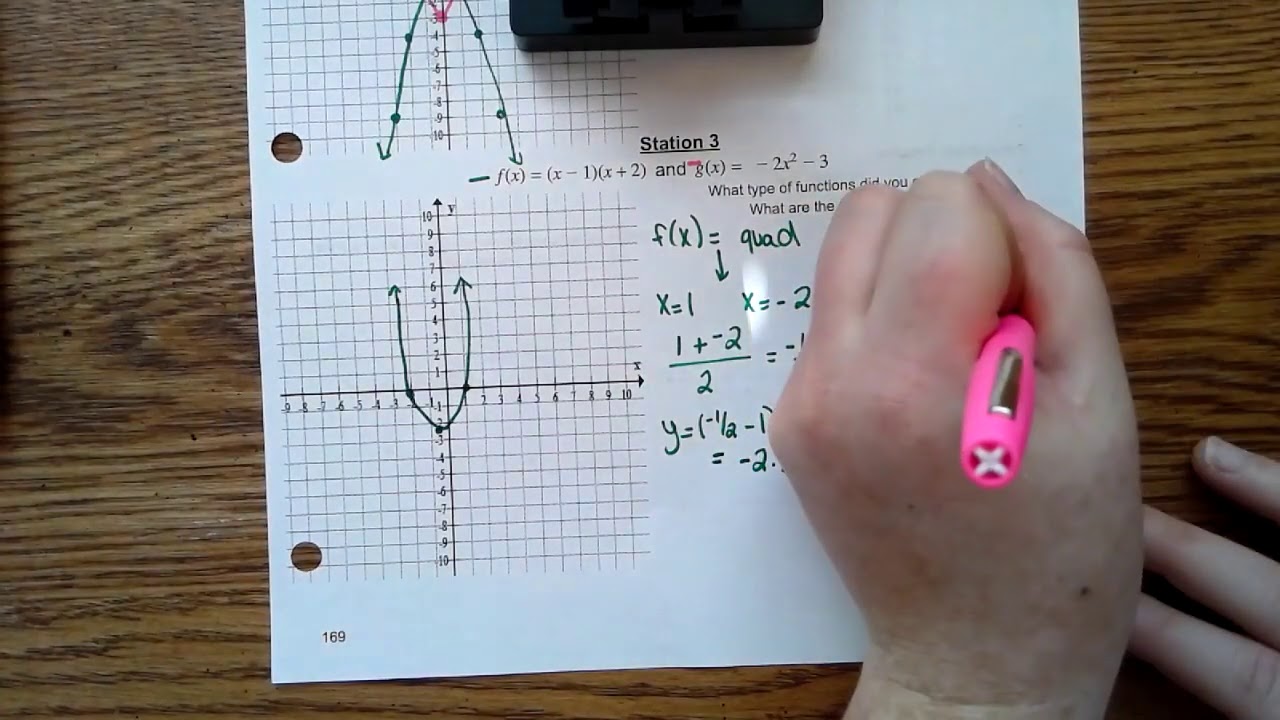 Algebra 2 Unit 5 Lesson 2 - YouTube
