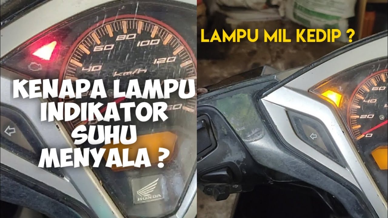 Lampu indikator warna merah motor Vario menyala begini cara ...