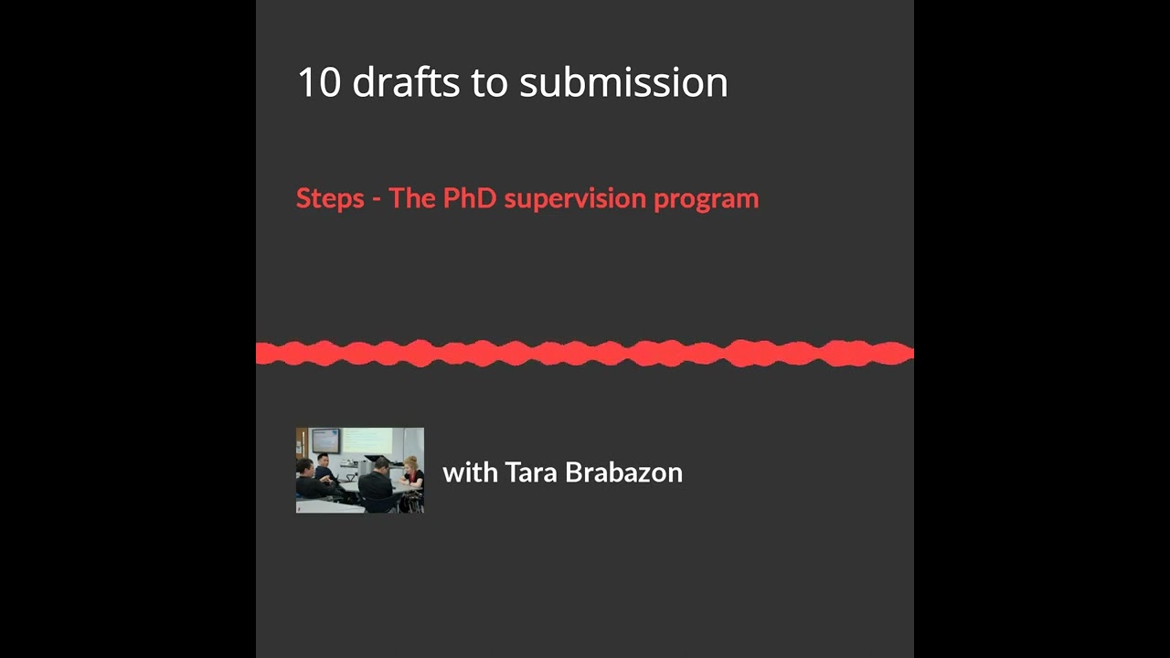 10 drafts to PhD submission - YouTube