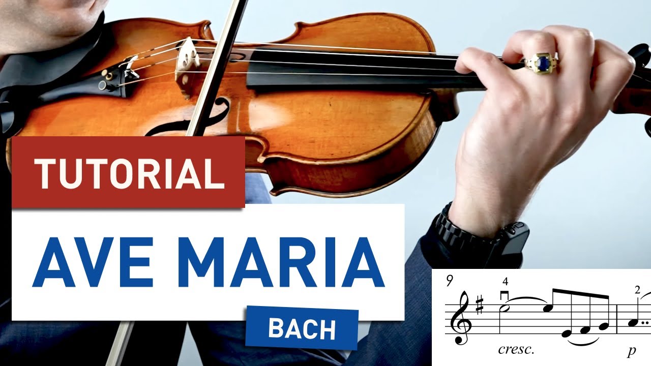 Lerne das Ave Maria von Bach an der Geige (Tutorial und Noten) - YouTube