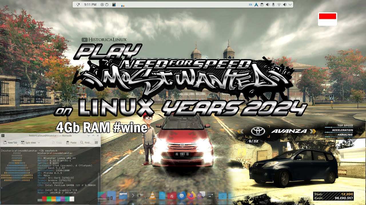 Main Need for Speed Most Wanted on Linux Years 2024 | Avanza Dikejar ...