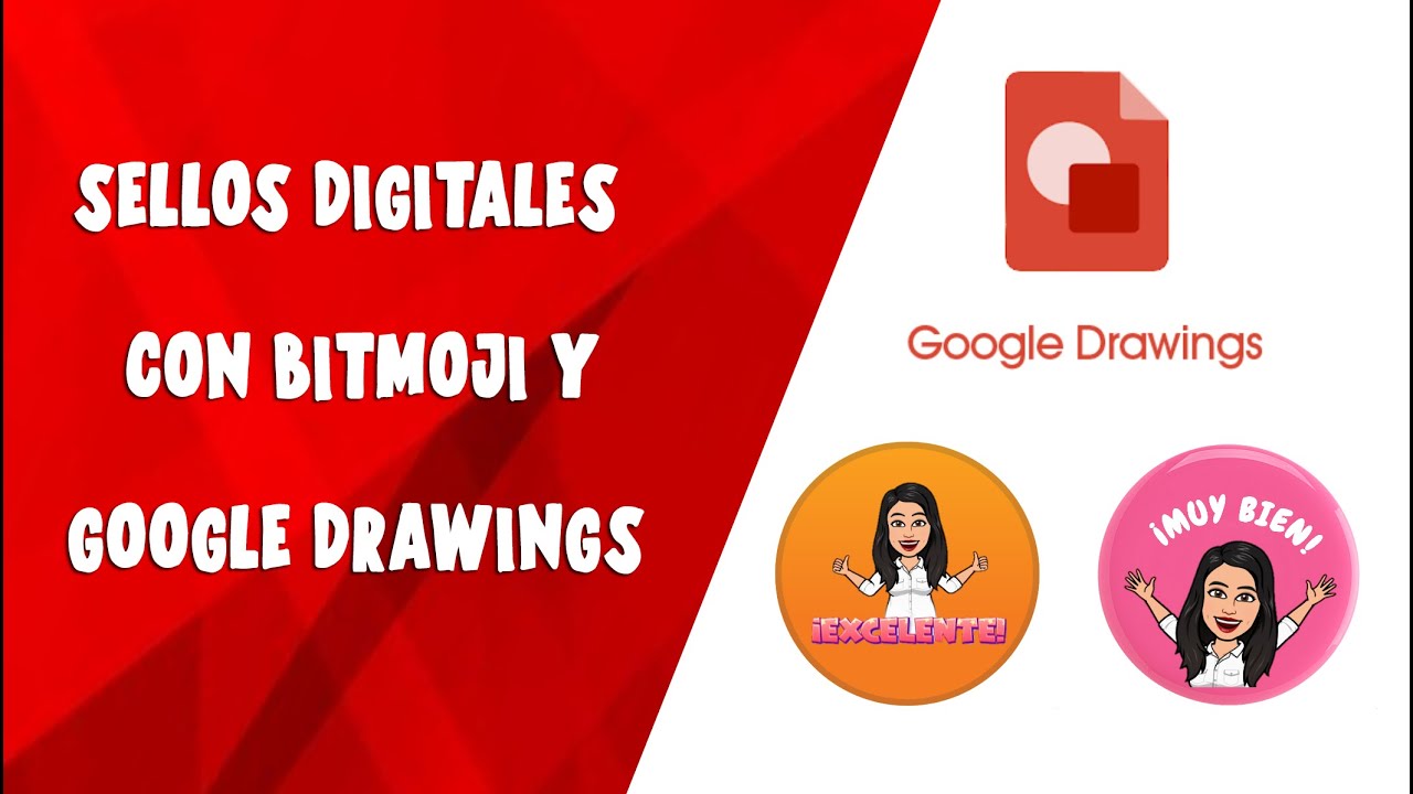 🌟 SELLOS DIGITALES CON BITMOJI Y GOOGLE DRAWINGS 🌟 - YouTube