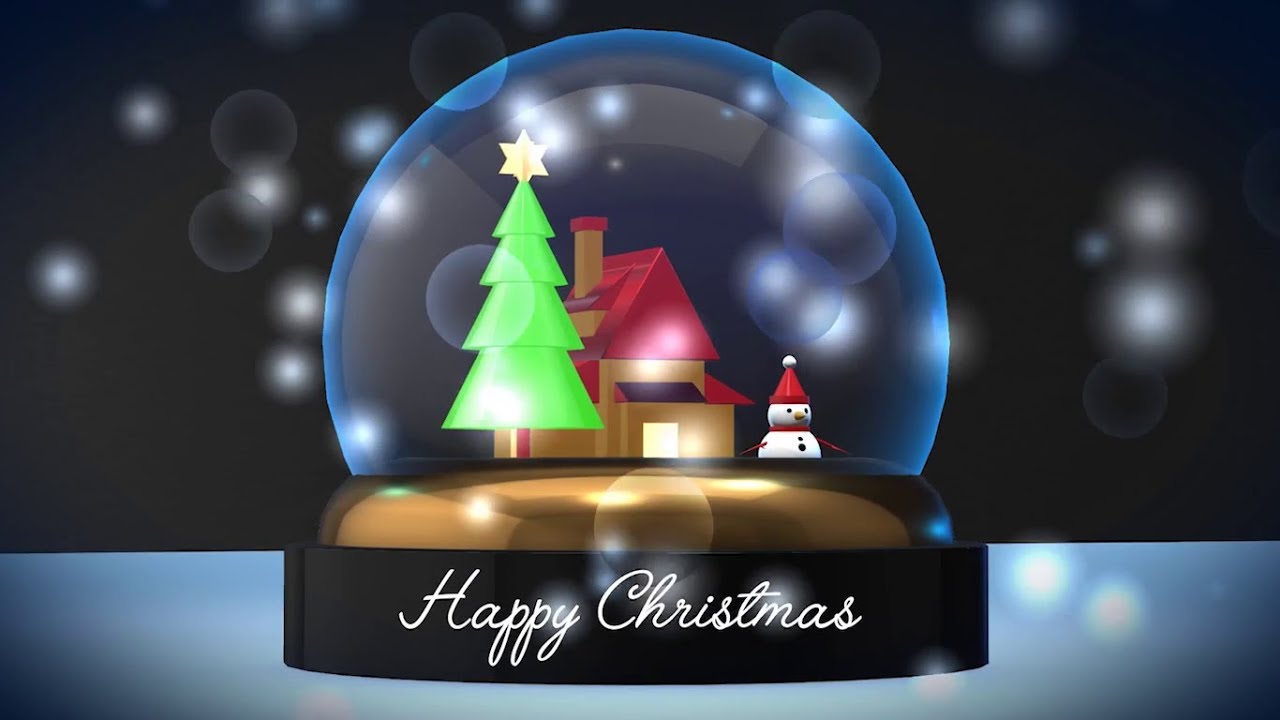 HAPPY CHRISTMAS 3d animation tutorial in After effects. - YouTube