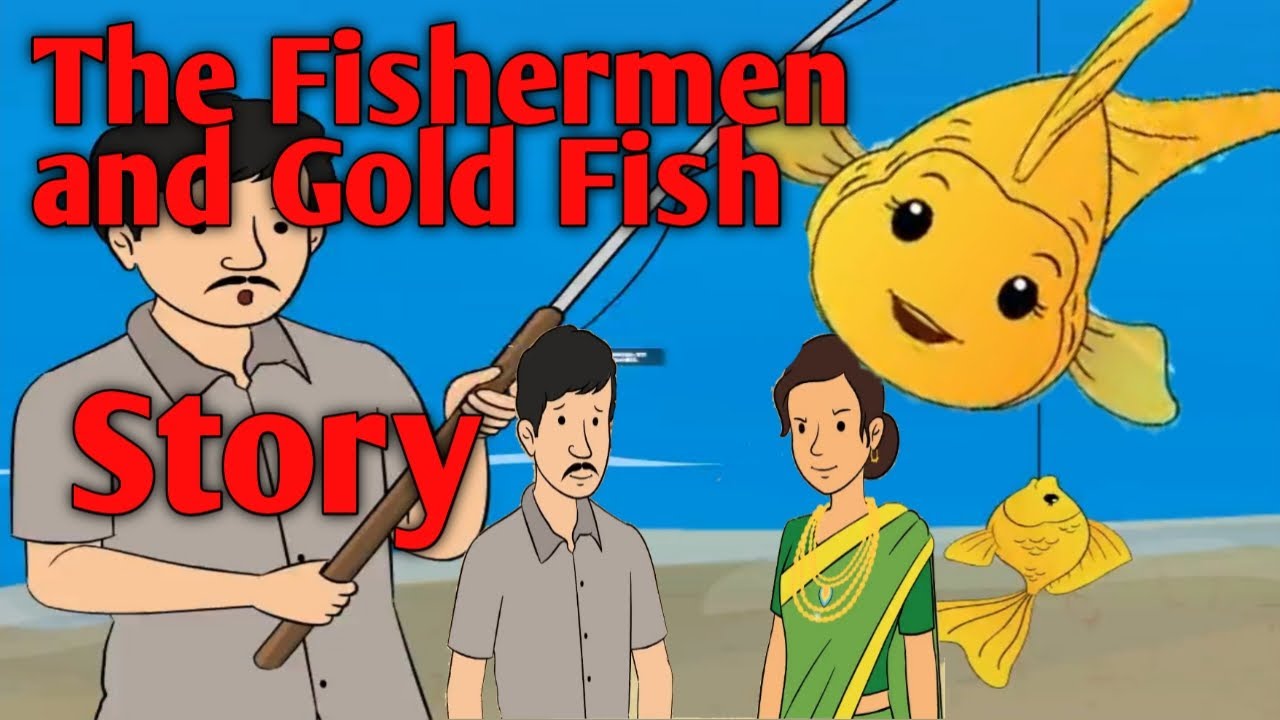 The Fisherman and Gold Fish story in English. Bed time Story. English ...