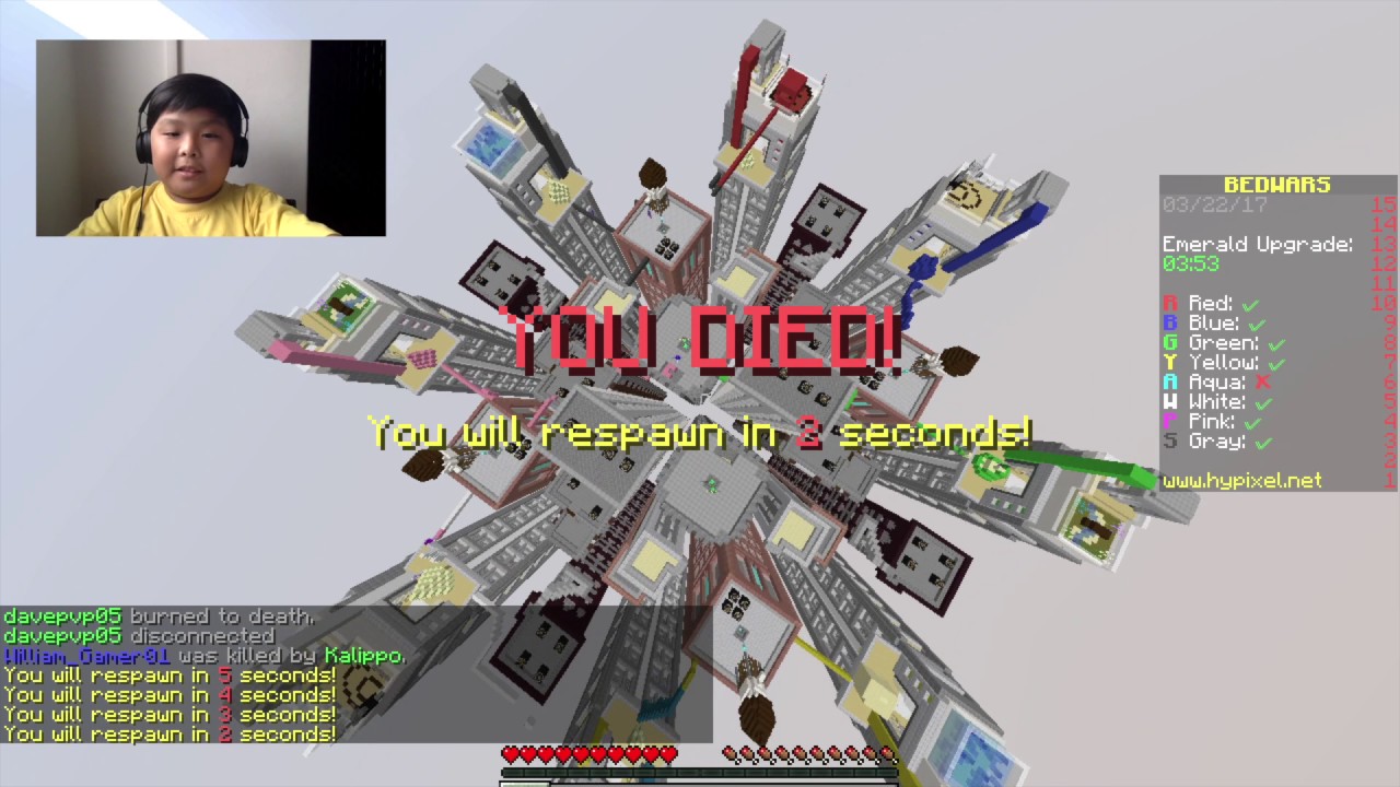 Minecraft Hypixel BedWars Rooftop - YouTube