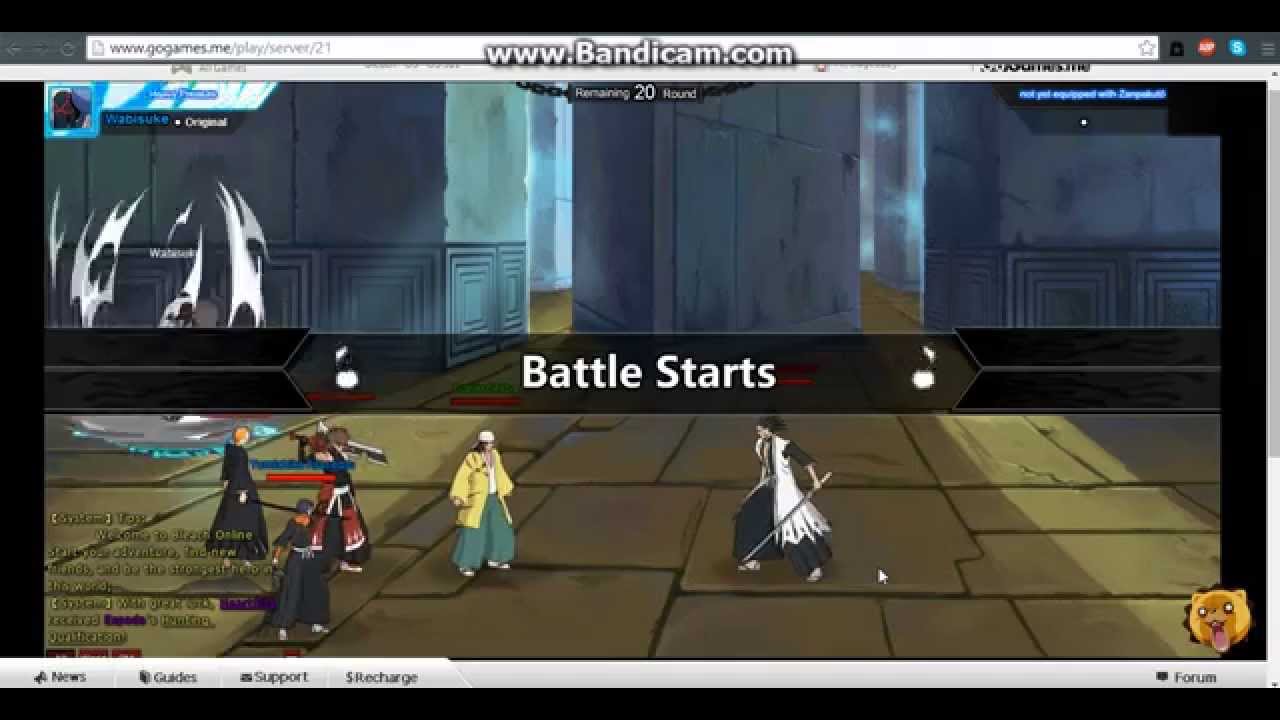 bleach online lets play part 7 boss fight white ichigo - YouTube