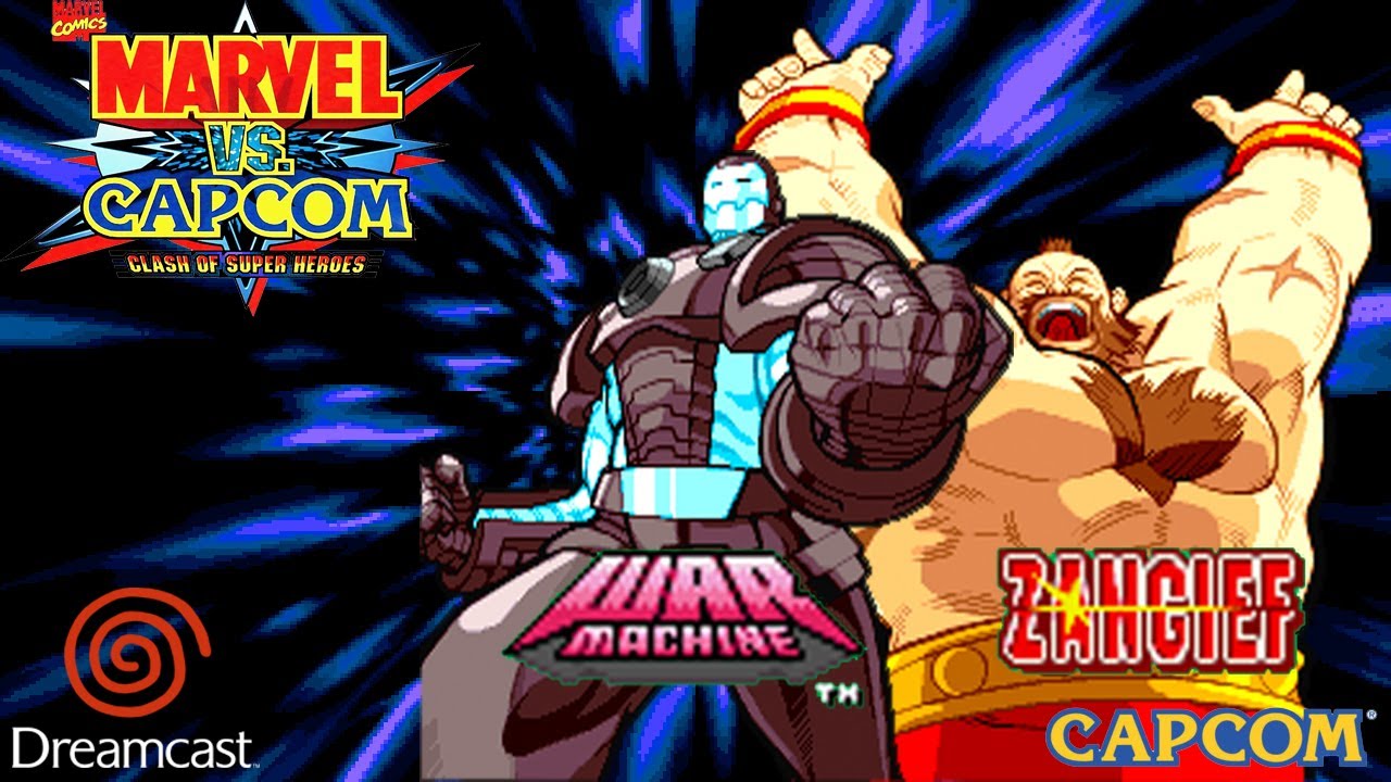 Marvel Vs Capcom (Dreamcast) - War Machine & Zangief - YouTube