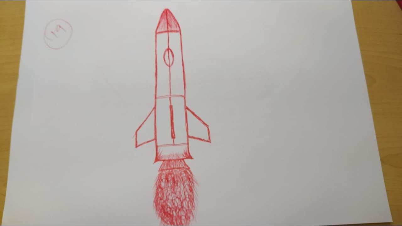 How to drawing Rocket for kids level / #drawing #Rocket #kids - YouTube