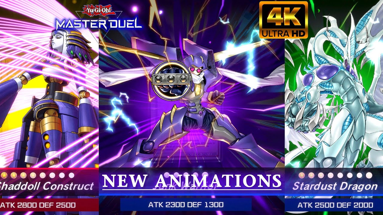 MORE NEW ANIMATIONS + ALT ARTS in MASTER DUEL | JUNK WARRIOR, STARDUST ...