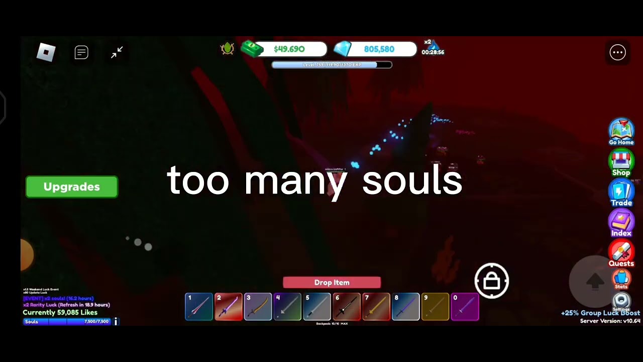 Roblox sword factory x fastest way to get Souls - YouTube