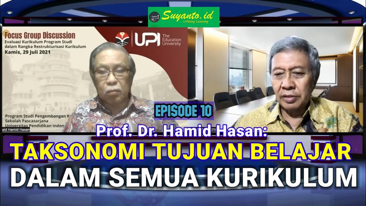 Prof. Dr. Hamid Hasan: Jangan Remehkan Ingatan dalam Pembelajaran! Eps ...