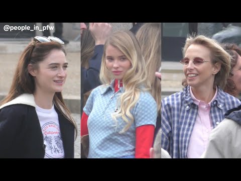 Raffey Cassidy, Alla Bruletova & Camille Henrot - Miu Miu FW 25/26 fashion show in Paris - 11.03.25