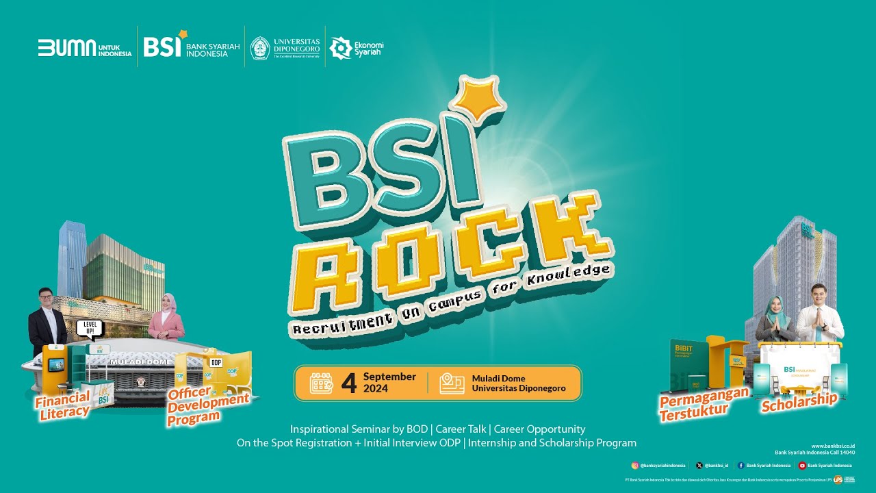 BSI Rock Goes To Universitas Diponegoro Semarang - YouTube