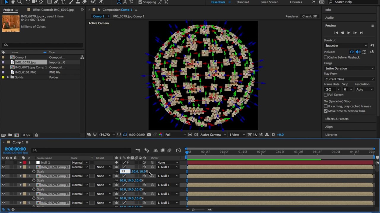 3D sphere | after effects - YouTube
