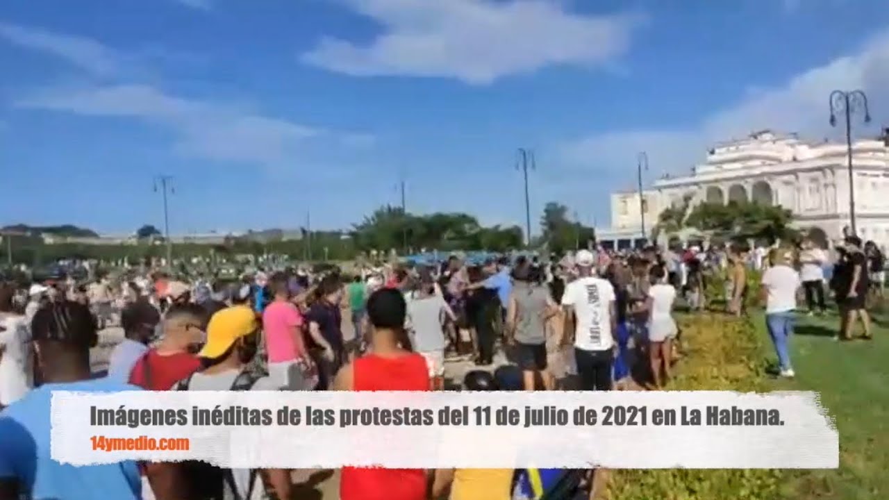 Imágenes inéditas de las masivas protestas del 11 de julio, en La ...