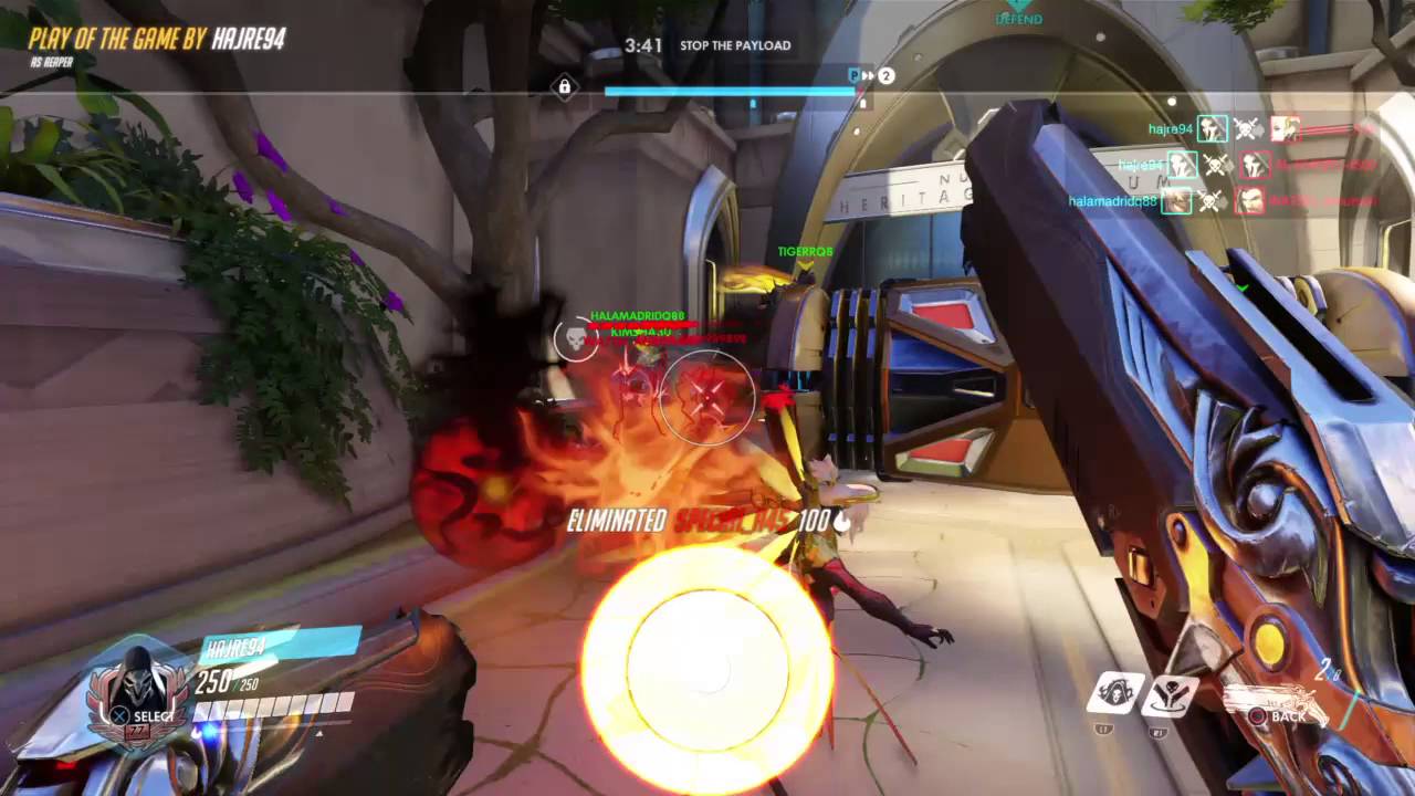 Overwatch team kill play of the game - YouTube