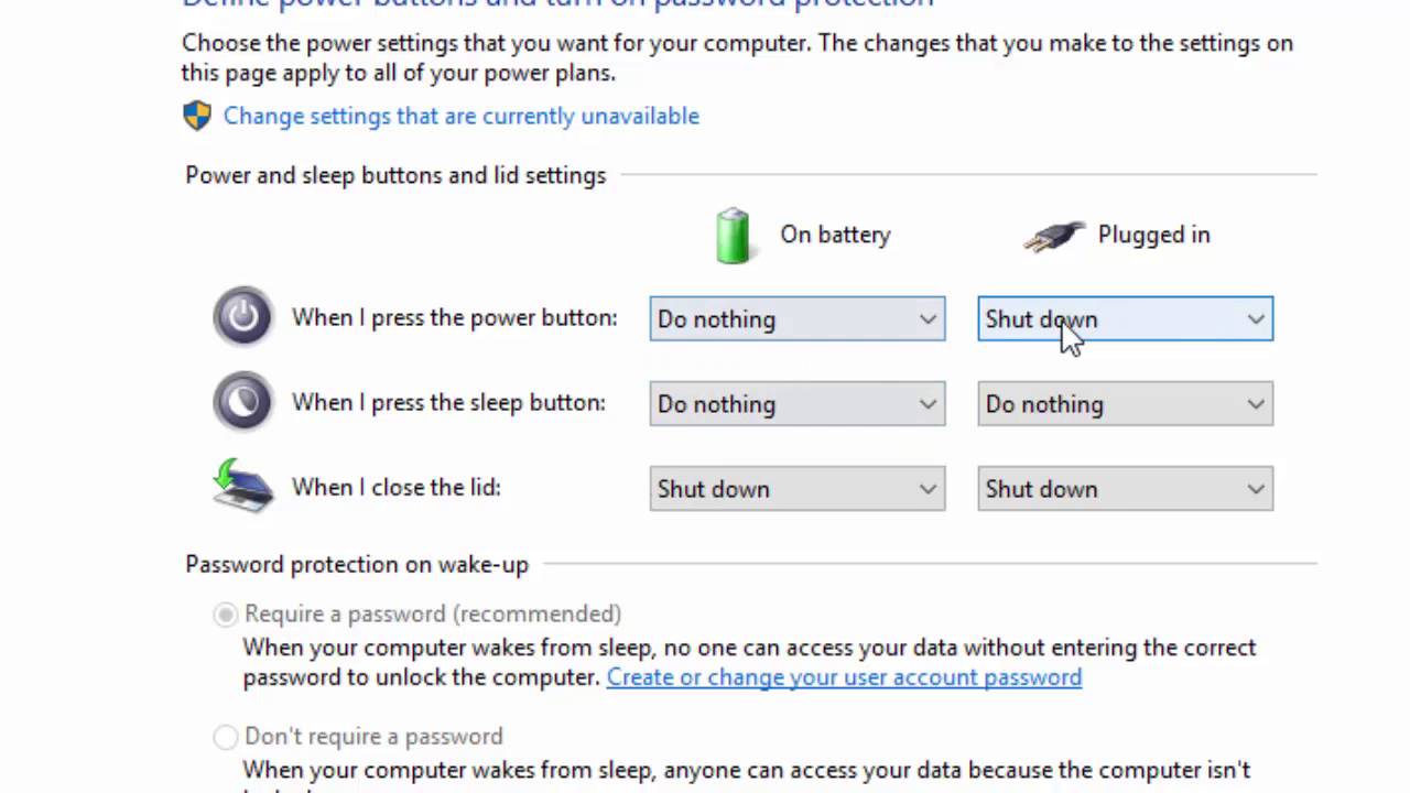 Cara Mengubah Fungsi Tombol Power di Windows 10 - YouTube