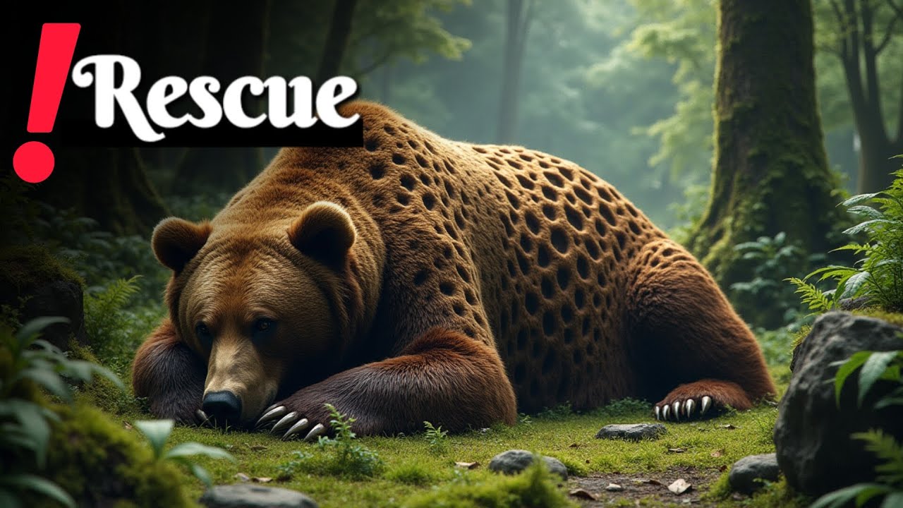 RESCUE - BEAR covered in Millions of Dangerous PARASITES saved by ...