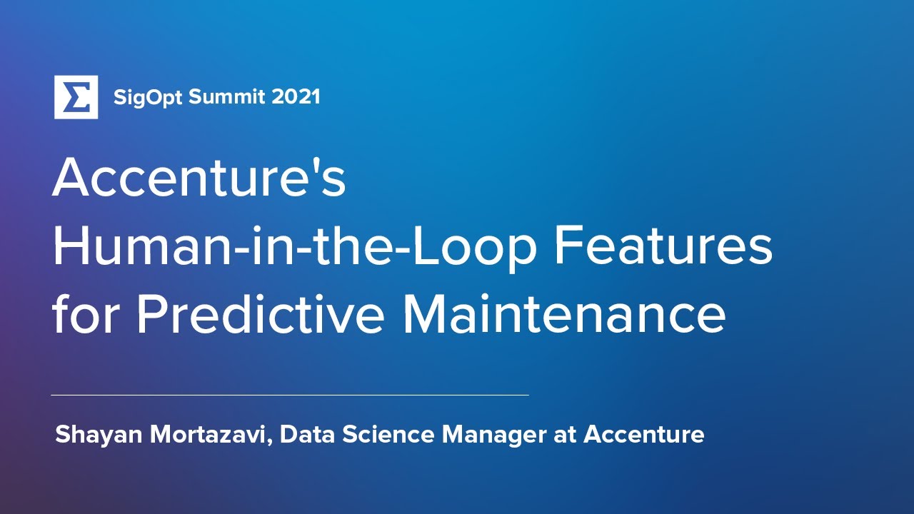 Accenture's Human-in-the-Loop Features for Predictive Maintenance - YouTube