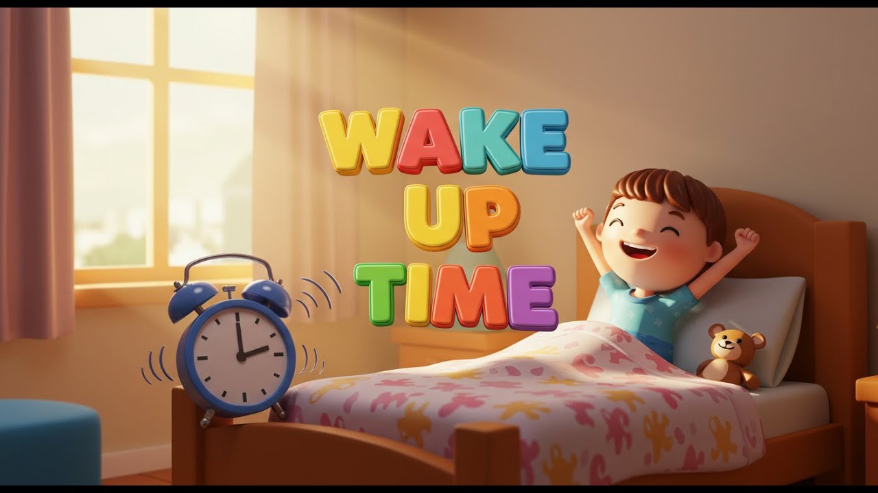 Wake Up Time – Gentle Morning Song for Kids | Toddler Song | Stretch ...