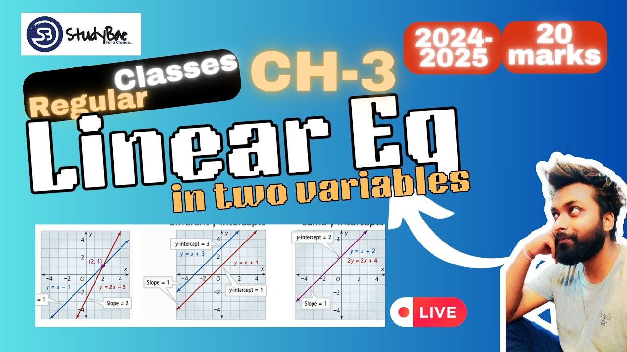 Linear Eq in Two Variable #Chapter3 #maths #class10 #cbse #board # ...