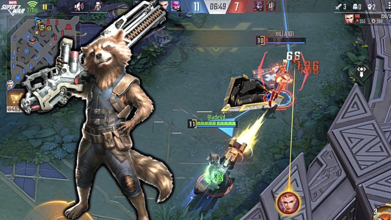 Marvel Super War | Rocket Raccoon Gameplay (Marksman) - YouTube