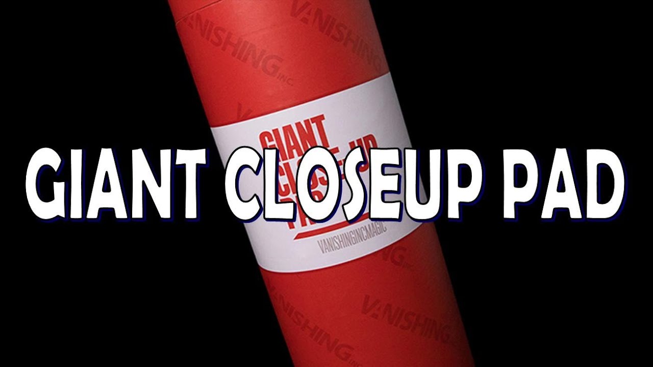 Magic Review - Giant Close-Up Pad by Vanishing Inc. - YouTube