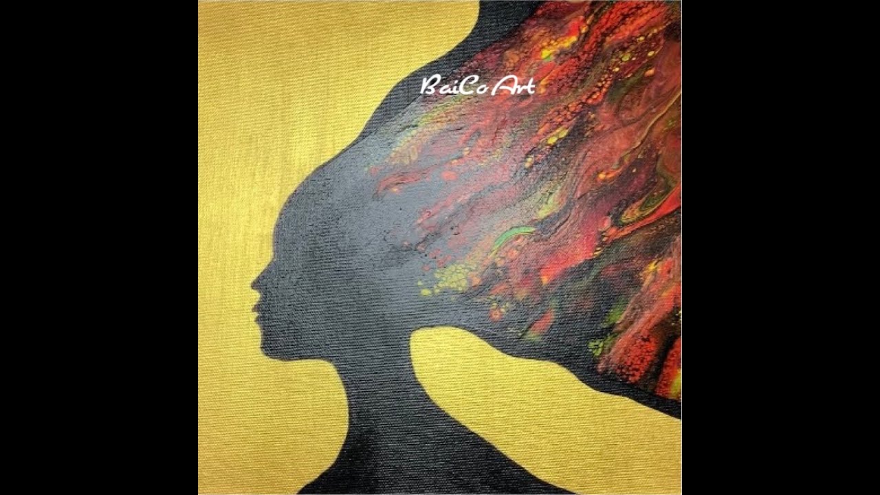 # 27 Acrylic Swipe with Palette Knife | Acrylic Pouring | Lady ...