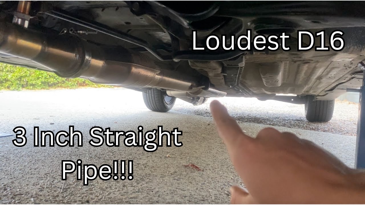 Creating the Loudest Exhuast For My Honda Civic (D16) Budget Build (EP8 ...