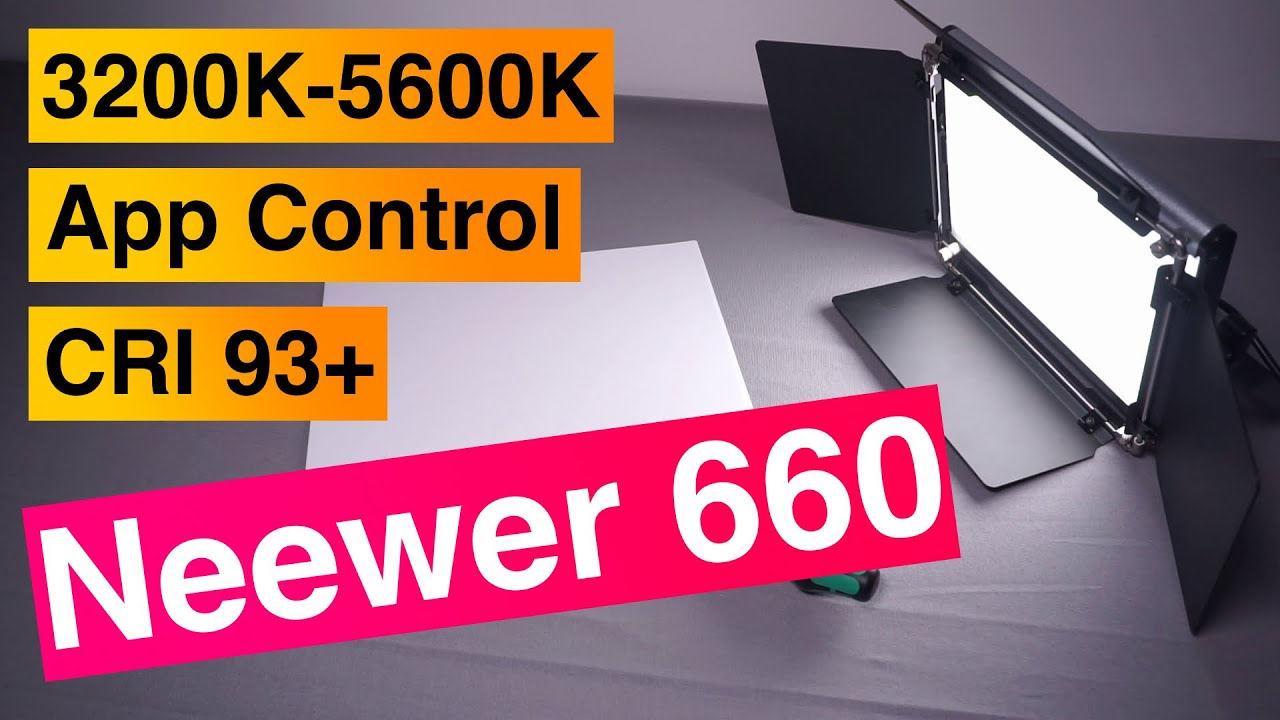 New Lighting Setup - Neewer 660 Bi-Colour LED Panels - App Controlled ...