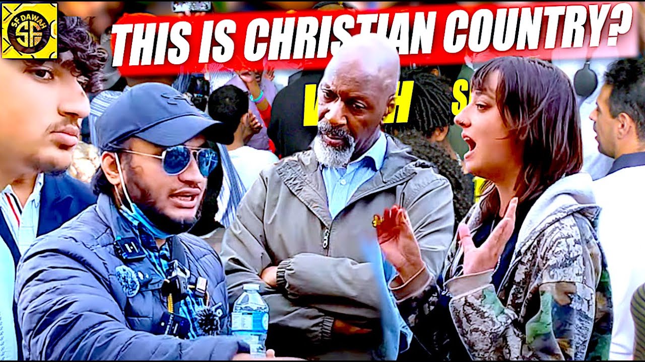 This is Christian Country? Lady & Aziz Stratford Speaker's corner - YouTube
