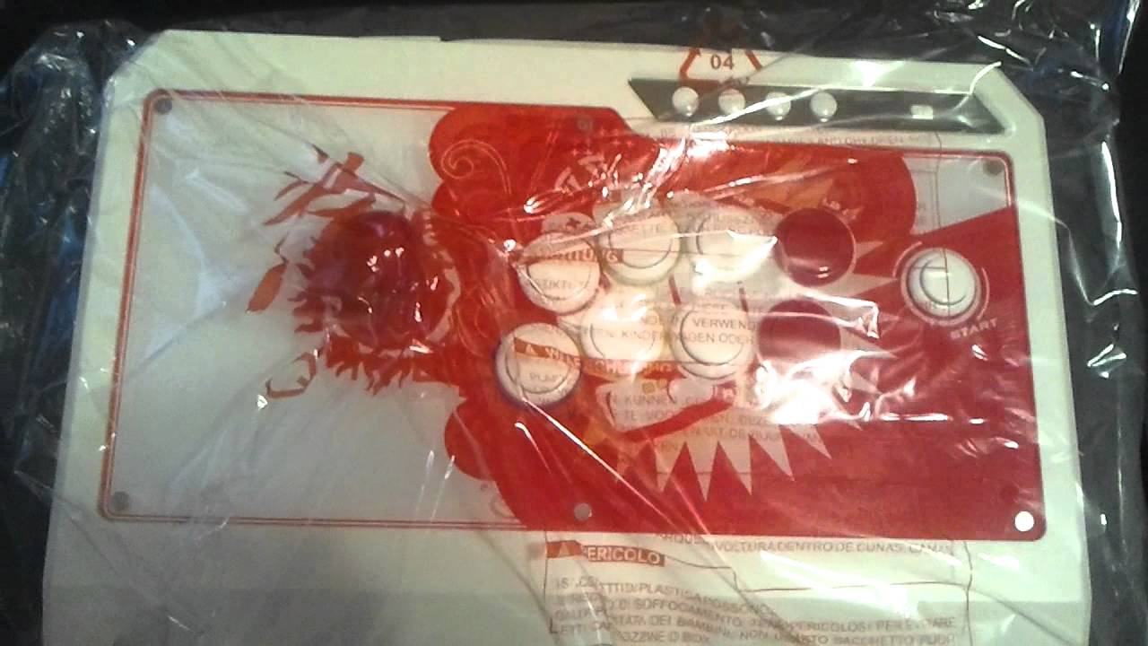 Qanba Q4RAF Fightstick white & red unboxing - YouTube