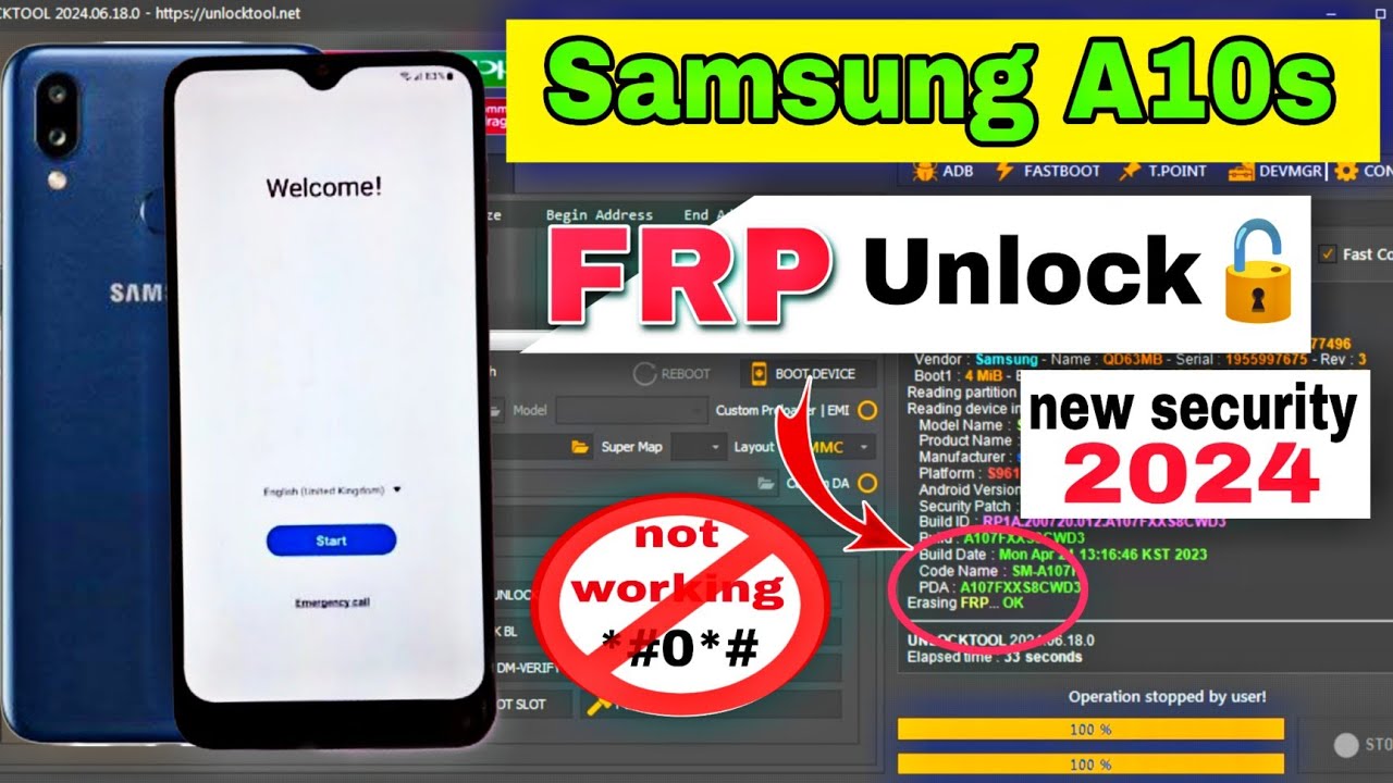 Samsung A10s frp unlock 🔓 new security ||samsung 10s frp unlock 2024 ...
