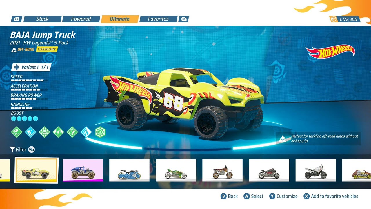 Hot Wheels Unleashed 2 - Quick Race: Pit stop at dusk - BAJA Jump Truck ...