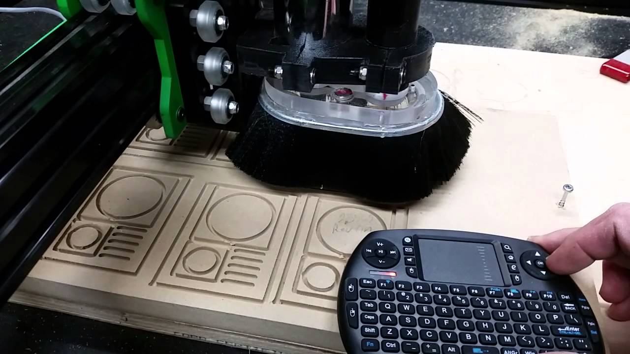 wireless keyboard jog controller - YouTube