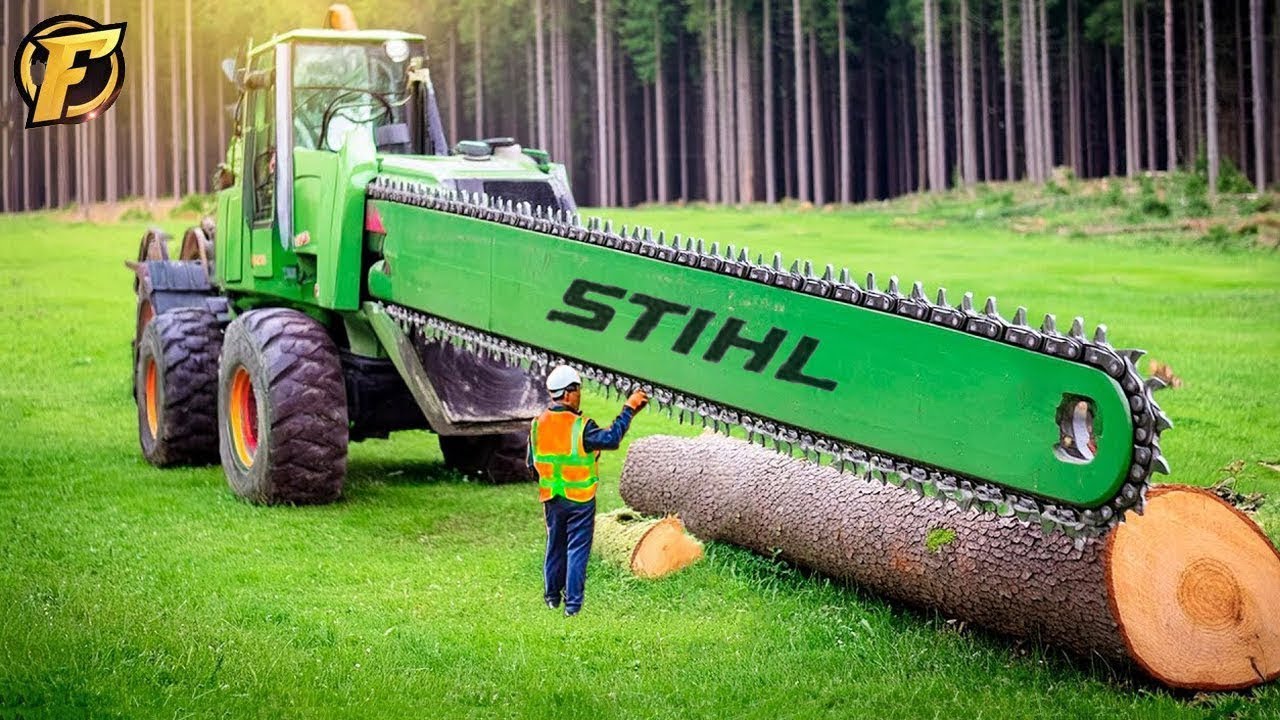 255 Incredible Fastest Big Chainsaw Machines For Cutting Trees 15 - YouTube