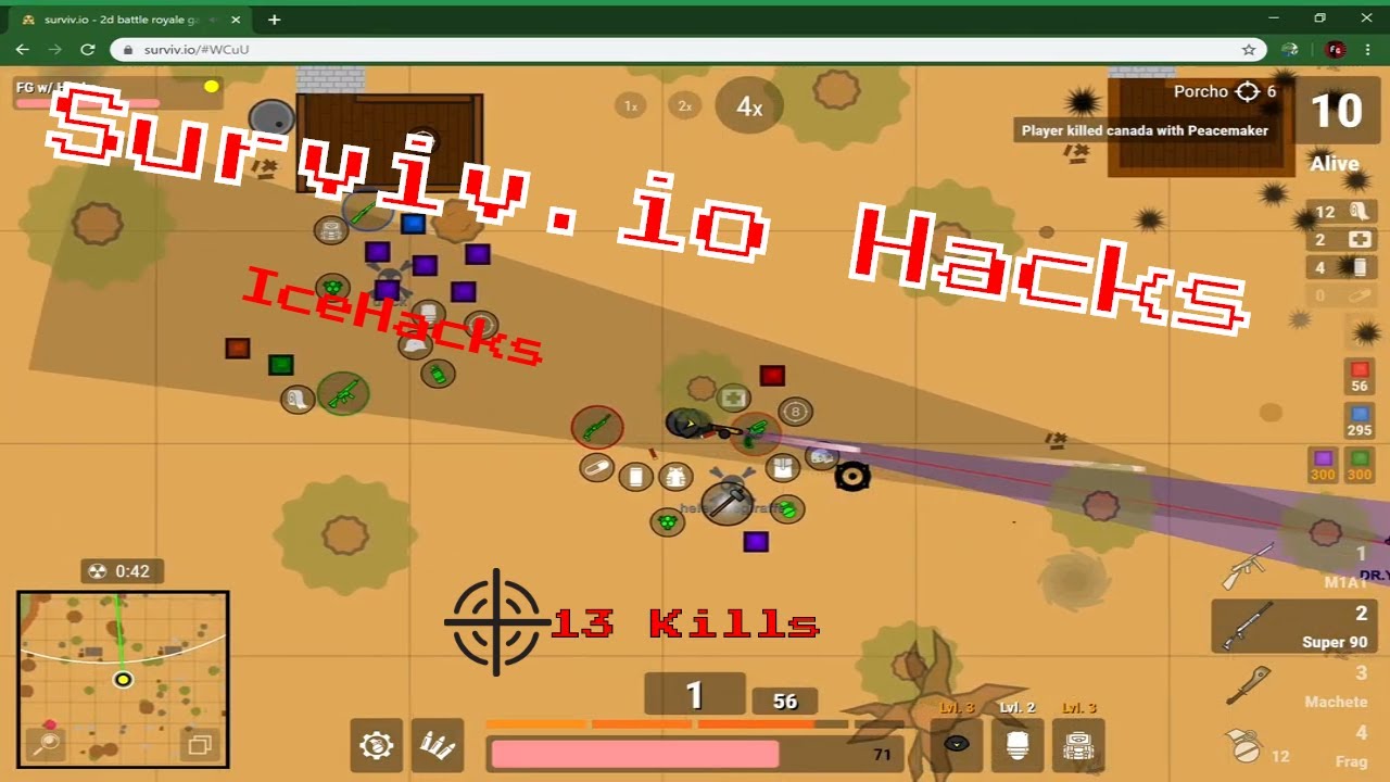 Trying Surviv.io Aim Bot Hack!! 10+ kills/ Surviv.io - YouTube