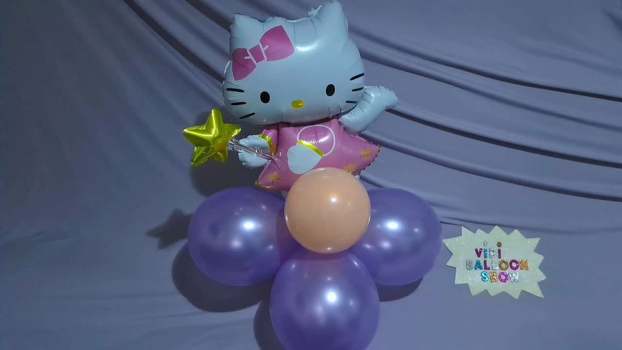 MAKING FUN HELLO KITTY BALLOON DECORATION!!! - YouTube