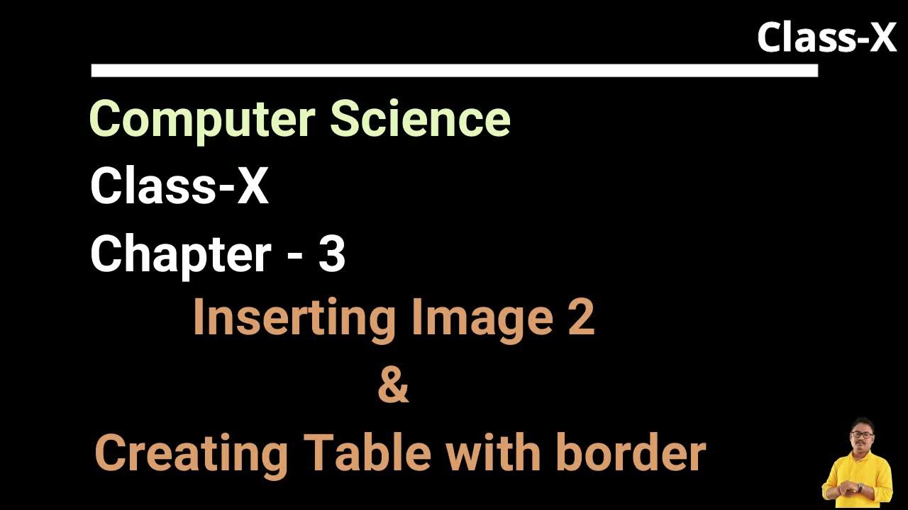 Class 10 | Computer Science | Chapter 3 | Part 3 - YouTube