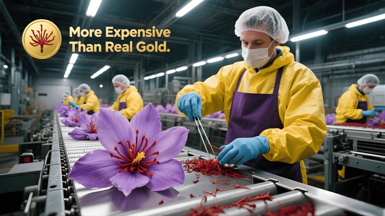 Inside the Saffron Factory: The “Red Gold” More Expensive Than Real ...