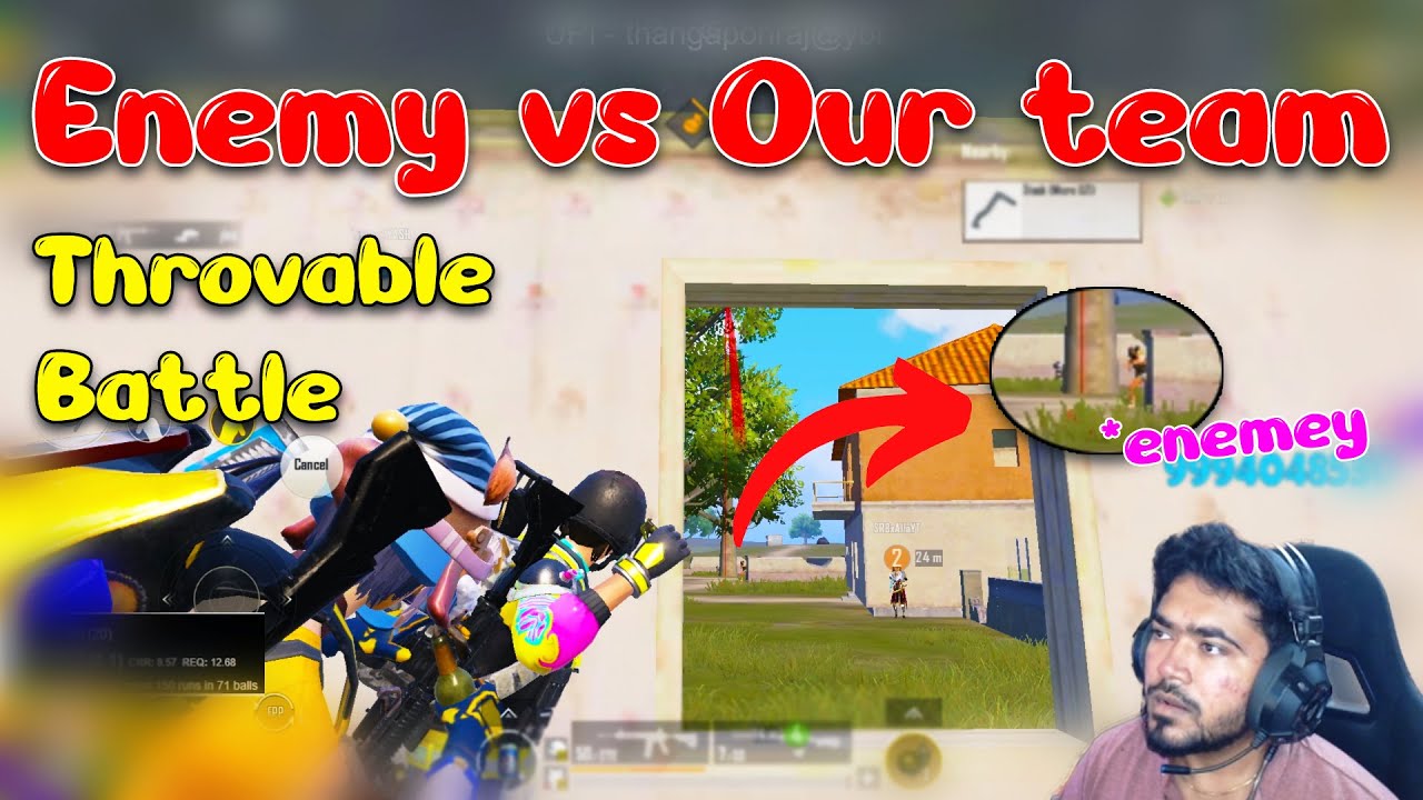Enemy vs Our team Throvable Battle - OP Zone Capturing - YouTube