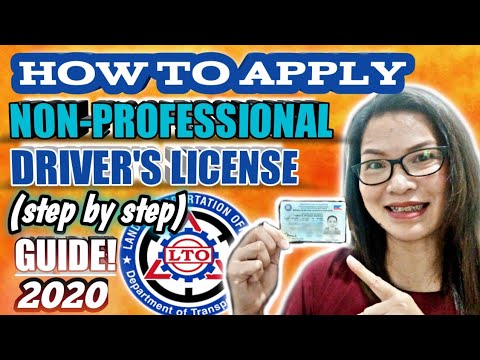 PAANO KUMUHA NG NON PROFESSIONAL DRIVER'S LICENSE #LTO 2020 (Step by ...