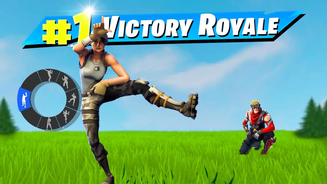 Winning Fortnite by Emoting… - YouTube